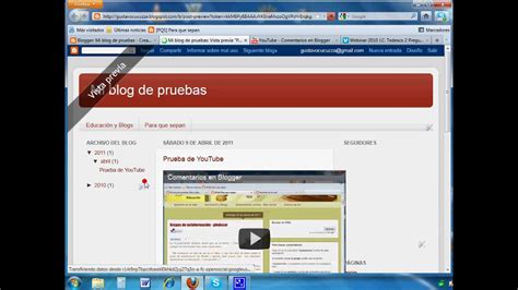 Insertar Videos En Blogger Youtube