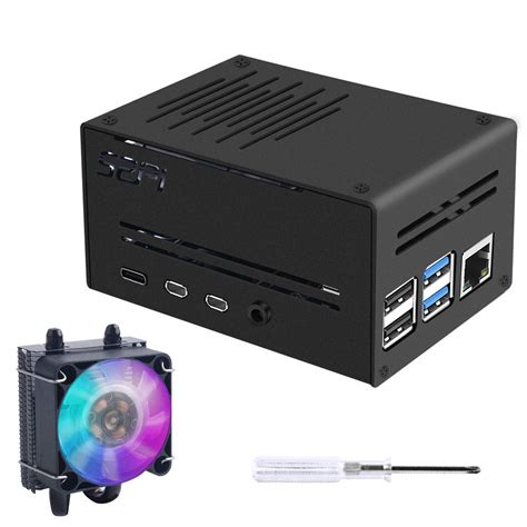 Buy Geeekpi Raspberry Pi 4 Metal Case Raspberry Pi 4b Case With Raspberry Pi Low Profile Cpu