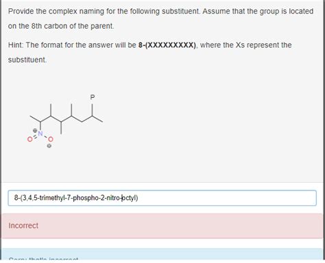 Solved Provide The Complex Naming For The Following