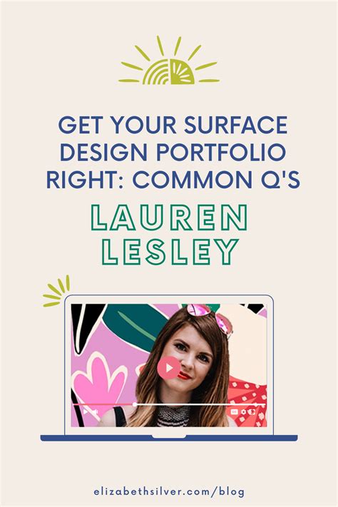 Top Tips For Surface Pattern Portfolio Building Elizabeth Silver Surface Pattern Design