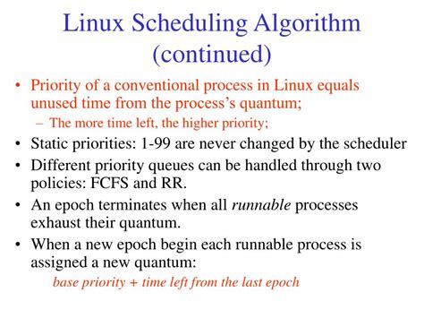 Ppt Scheduling In Unix Powerpoint Presentation Free Download Id