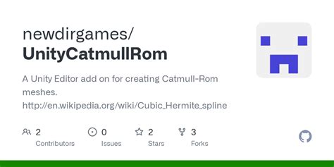 Github Newdirgamesunitycatmullrom A Unity Editor Add On For