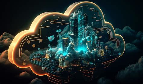 Premium Photo Innovations In Cyber Cloud Security To Protect Sensitive Smart City Data And