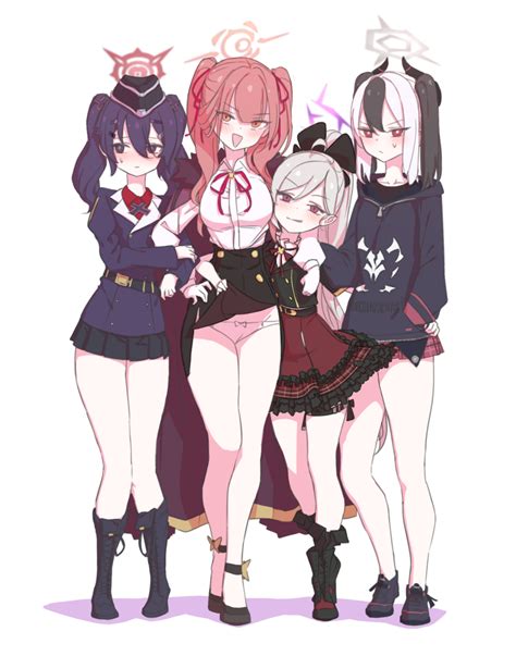 Haruka Aru Mutsuki And Kayoko All In Twin Ponytail Pixiv By Ach