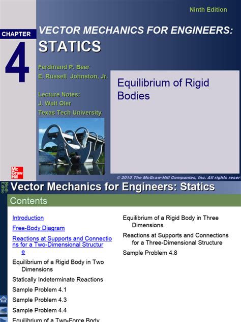 Equilibrium Of Rigid Body Pdf Force Euclidean Vector
