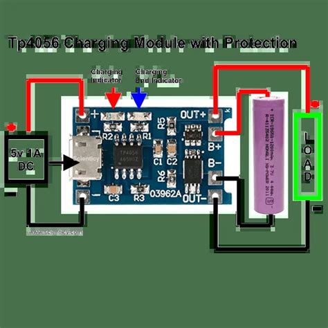 Tp4056 Lithium Battery Charging Module With Protection Best Quality Scienticy