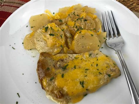 Slow Cooker Pork Chops And Potatoes Sweet Peas Kitchen