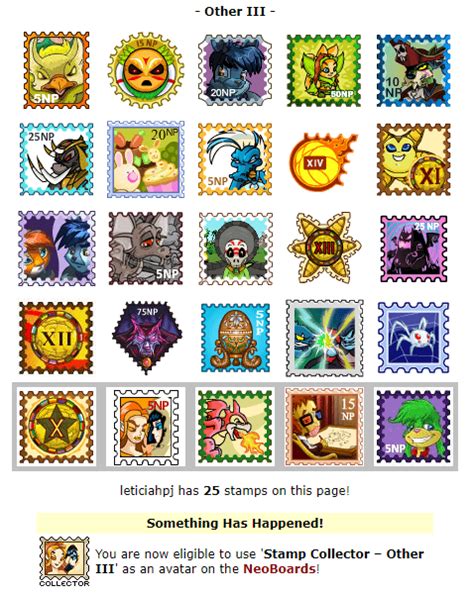 Omg Finally New Avatar For Other Iii Stamp Album 🎉 Rneopets