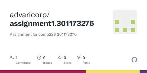 GitHub Advaricorp Assignment1 301173276 Assignment For Comp229 301173276