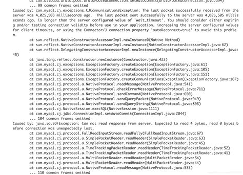 Eofexception Can Not Read Response From Server Expected To Read 4 Bytes Csdn博客
