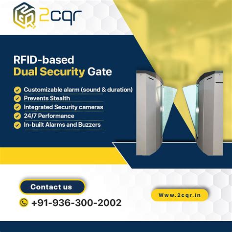 jewellery rfid dual security gate