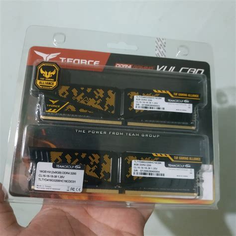 Teamgroup Elite Vulcan TUF 16gb 8x2 DDR4 Memory RAM Computers Tech Parts Accessories