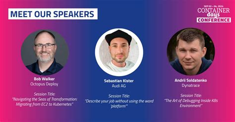 Containerdays On Linkedin Cds24 Kubernetes K8s Devops Goingtocds24