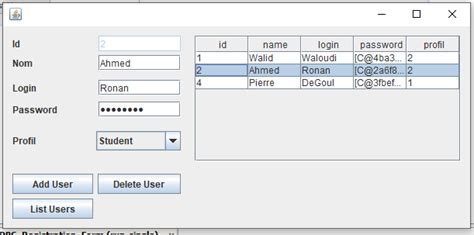 github walid chekkouri jdbc registration form simple example of jdbc