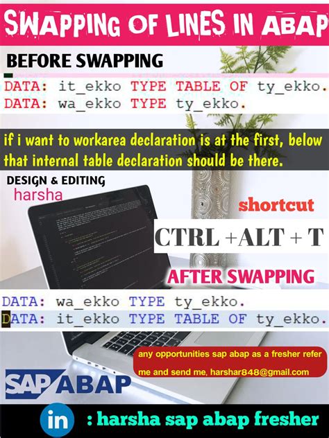 Harsha Sap Abap Consultant On Linkedin Abapbyharsha Abaponhana Abapdeveloper Abapcloud