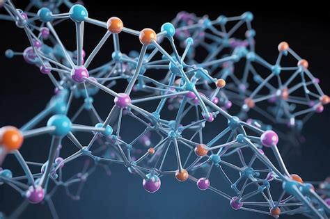 Premium Photo Molecular Modeling 3d Simulation In Medical Hitech