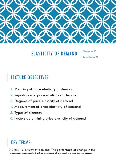 Elasticity Of Demand Pdf Elasticity Economics Demand