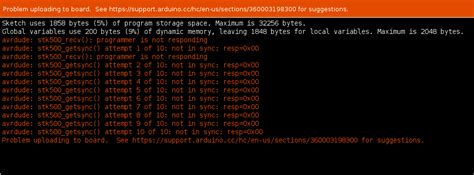 Atmega328pにusbシリアル変換器でスケッチを書き込もうとしたら、avrdude Stk500getsync Attempt