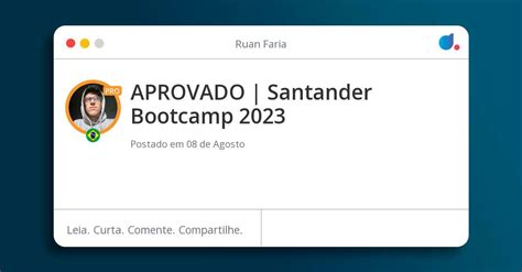 aprovado santander bootcamp 2023