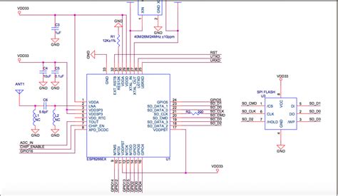 Microchip What Does Nc Mean In This Pinout Diagram For An Esp8266