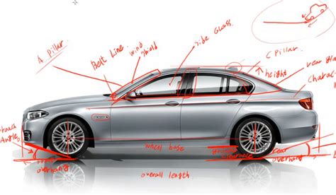 자동차스케치 과정 라인드로우