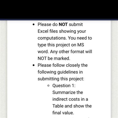 Please Do Not Submit Excel Files Showing Your