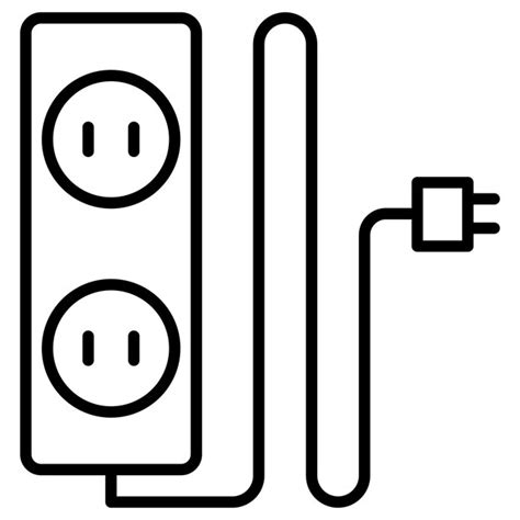 Premium Vector Extension Cord Vector Illustration