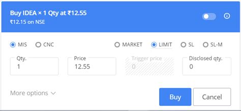 I Want To Buy A Stock Only When Its Price Reach Above 12 60 Not If 12 50 Zerodha Trading Q A