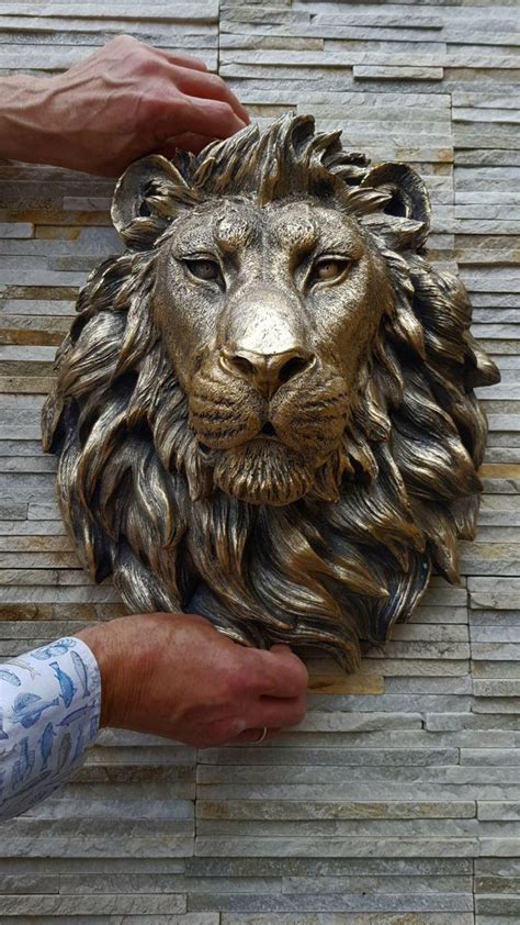 Большой настенный барельеф Льва Винтаж Италия Antiques Lion Sculpture Sculpture