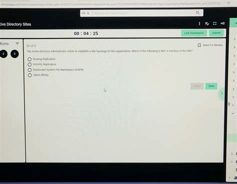 The Active Directory Administrator Wants To Establish A Site Topology For The Organization Which