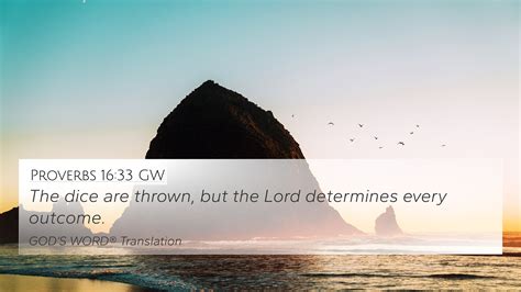 Proverbs 16 33 Gw 4k Wallpaper The Dice Are Thrown But The Lord