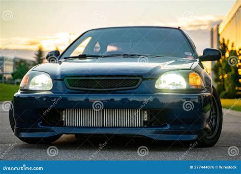 Modified Honda Civic Type R Ek9 Hatchback With Carbon Fibre Body