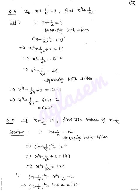RD Sharma Solutions For Class 8 Algebraic Expressions And Identities Exercise 6 6 PDF RD