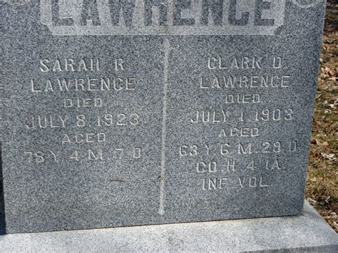 Clark Devol Lawrence 1839 1903 Find A Grave Memorial