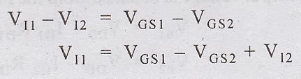 FET Differential Amplifier MOSFET Differential Pair