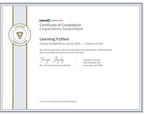 sanjana r on linkedin python basics linkedinlearning