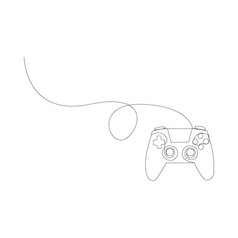 Premium Vector Game Controller Single Continuous Line Drawing Video Games Playstation Gaming