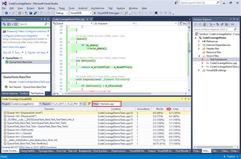 Analyzing Code Coverage For Linux Test Projects Visualgdb Tutorials