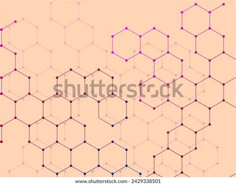 Hexagonal Molecules Background Molecular Structure Dna Stock Vector Royalty Free 2429338501