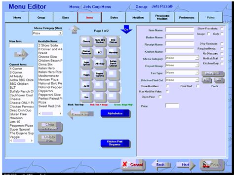 add remove items from online ordering hungerrush