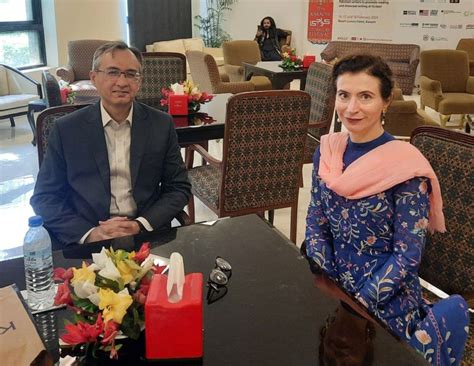 Faisal Nazir On Linkedin With Dr Claire Chambers At Karachi Literature