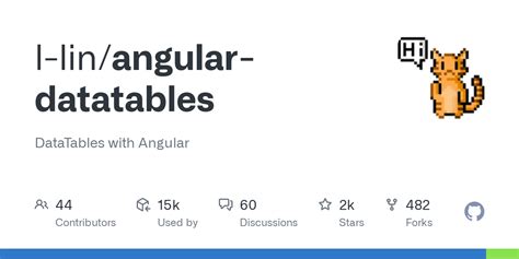 Github L Linangular Datatables Datatables With Angular