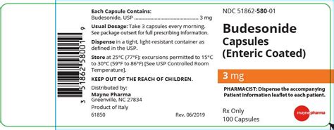 Budesonide Capsule Fda Prescribing Information Side Effects And Uses