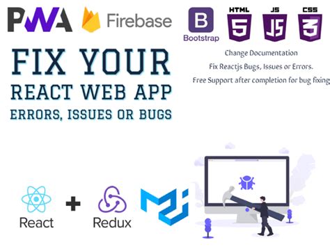 Your React Js Web App Bugs Errors Or Issues Fixed Upwork