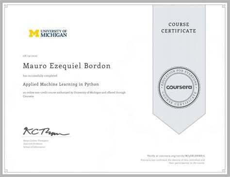 Mauro E Bordon On Linkedin I Took A Course On Applied Machine Learning