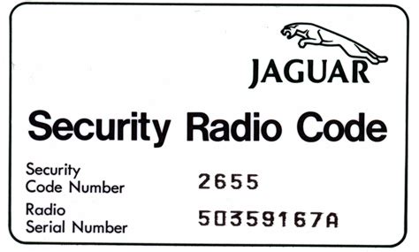 Jaguar Radio Code Generator Radio Codes Calculator