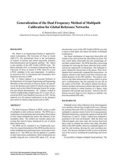 Generalization Of The Dual Frequency Method Of Multipath Gpstk