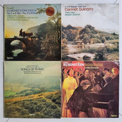 Hyperion Classical Music Vinyl Lp Records Clarinet Vocal Songs Piano