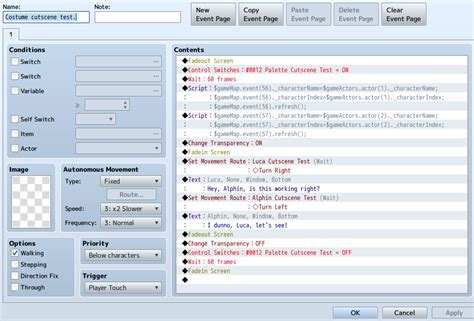 Mz Make An Event Display A Sprite Graphic Based On An Actors Sprite