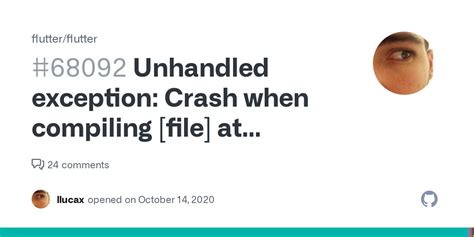 Unhandled Exception Crash When Compiling File At Character Offset N RangeError Index